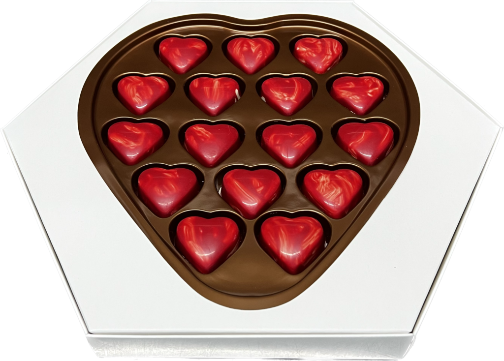 Caja bombones corazón - Guirlache Las Palmas